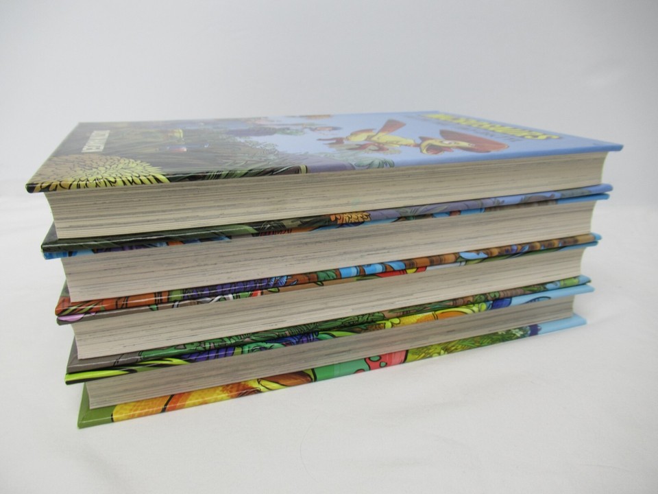 LOT 1-4 Hardcover Microsaurs: Tiny Dactyl Raptor, Saurus Rex Dustin ...