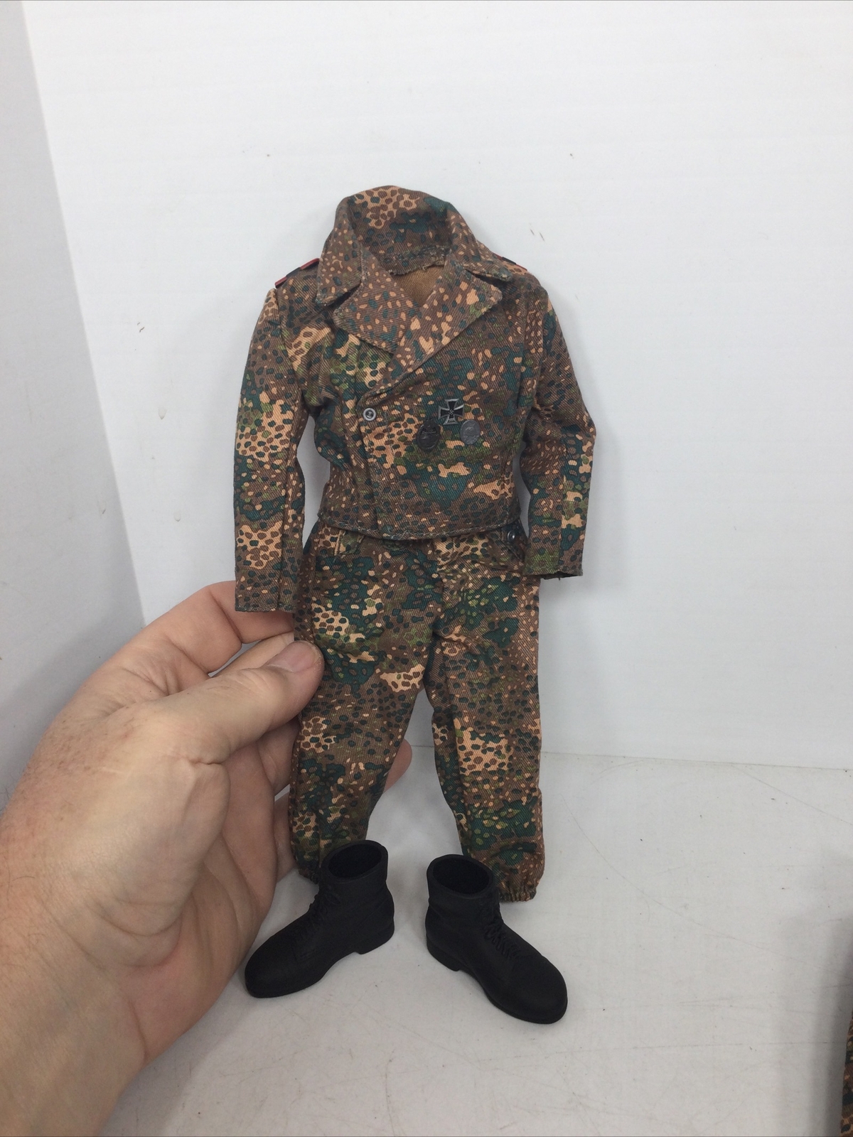 1/6 DRAGON GERMAN WW2 SS PANZER CREW CAMOUFLAGE PEA DOT TANK CREW ...