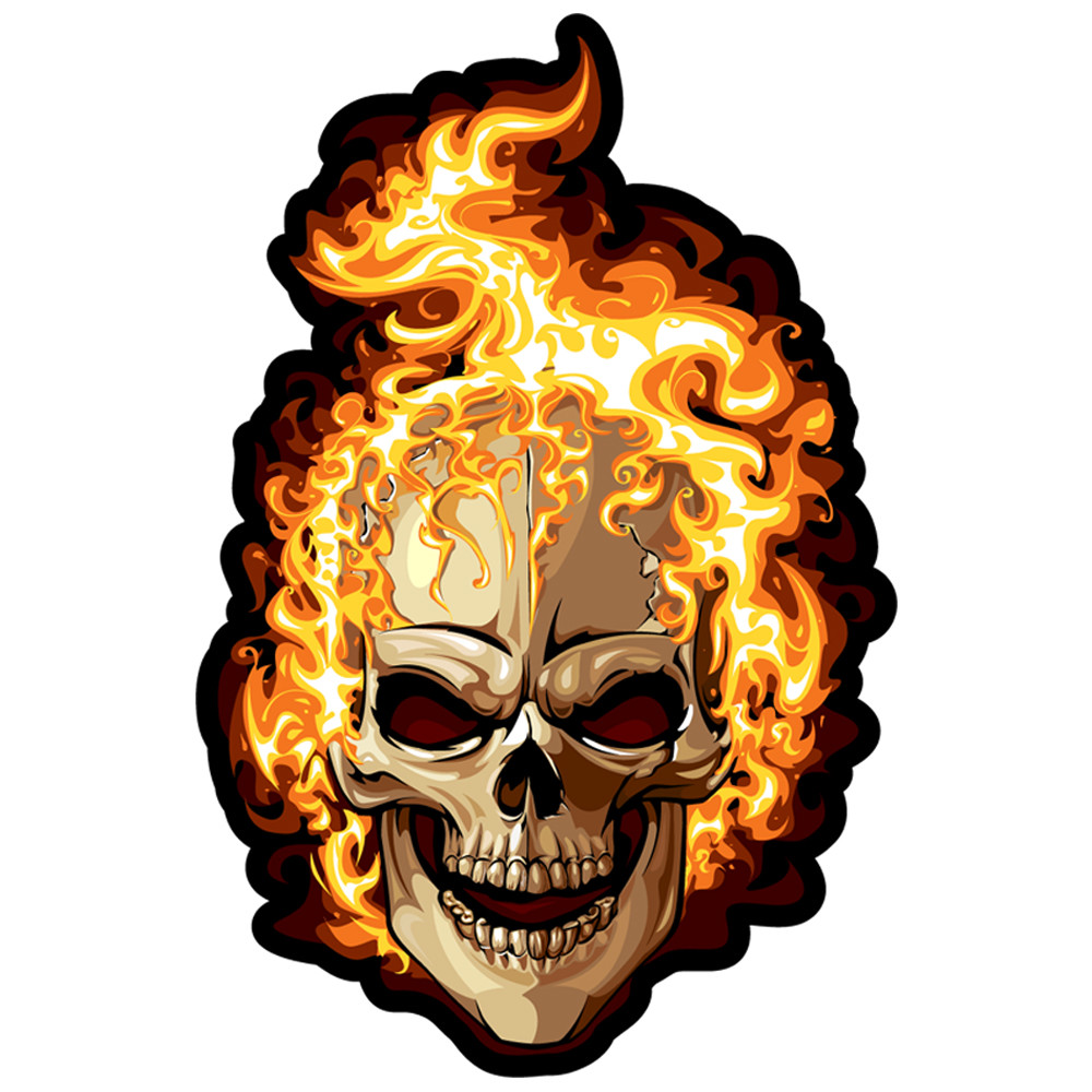 Skull Stickers For Helmets