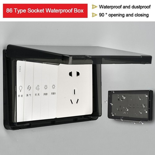 Self-Adhesive Socket Waterproof Box Wall-mounted Protection Socket Wall ...
