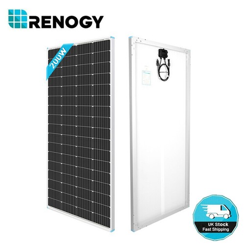 Renogy 30W 50W 80W 100W 175W 200W Mono Solar Panel 12V Off Grid Power ...