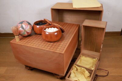 Japanese Traditional Game Go-board IGO Goban Hamaguri Nachiguro Go ...