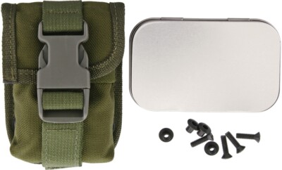 ESEE Accessory Pouch OD Green Includes Storage Tin And Four Screws And ...