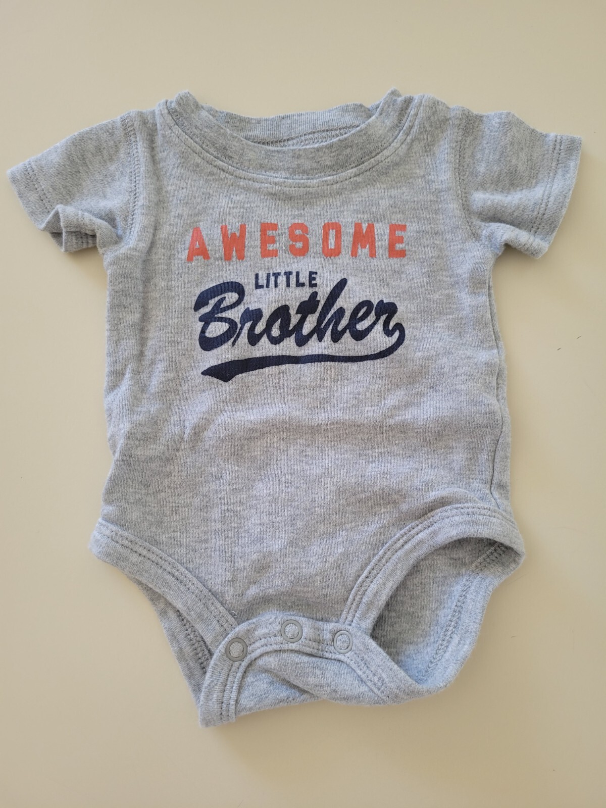 Carter's Baby Boys AWESOME Little Brother Bodysuit Newborn nb infant ...
