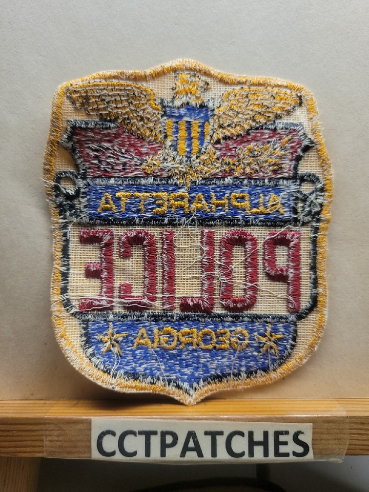 VINTAGE ALPHARETTA, GEORGIA POLICE (RED LETTERS) SHOULDER PATCH GA | eBay