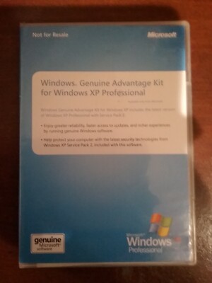 RARE Windows GENUINE ADVANTAGE KIT ( WGA) For Windows xp professional ...