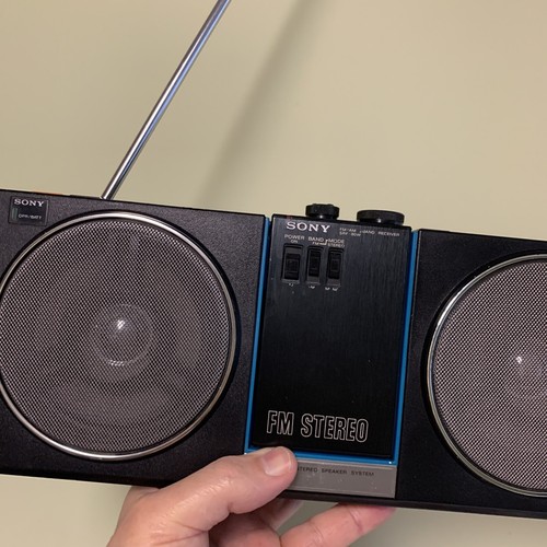 Vintage Sony SRF-80W Stereo Speaker Boombox with Removable AM / FM ...