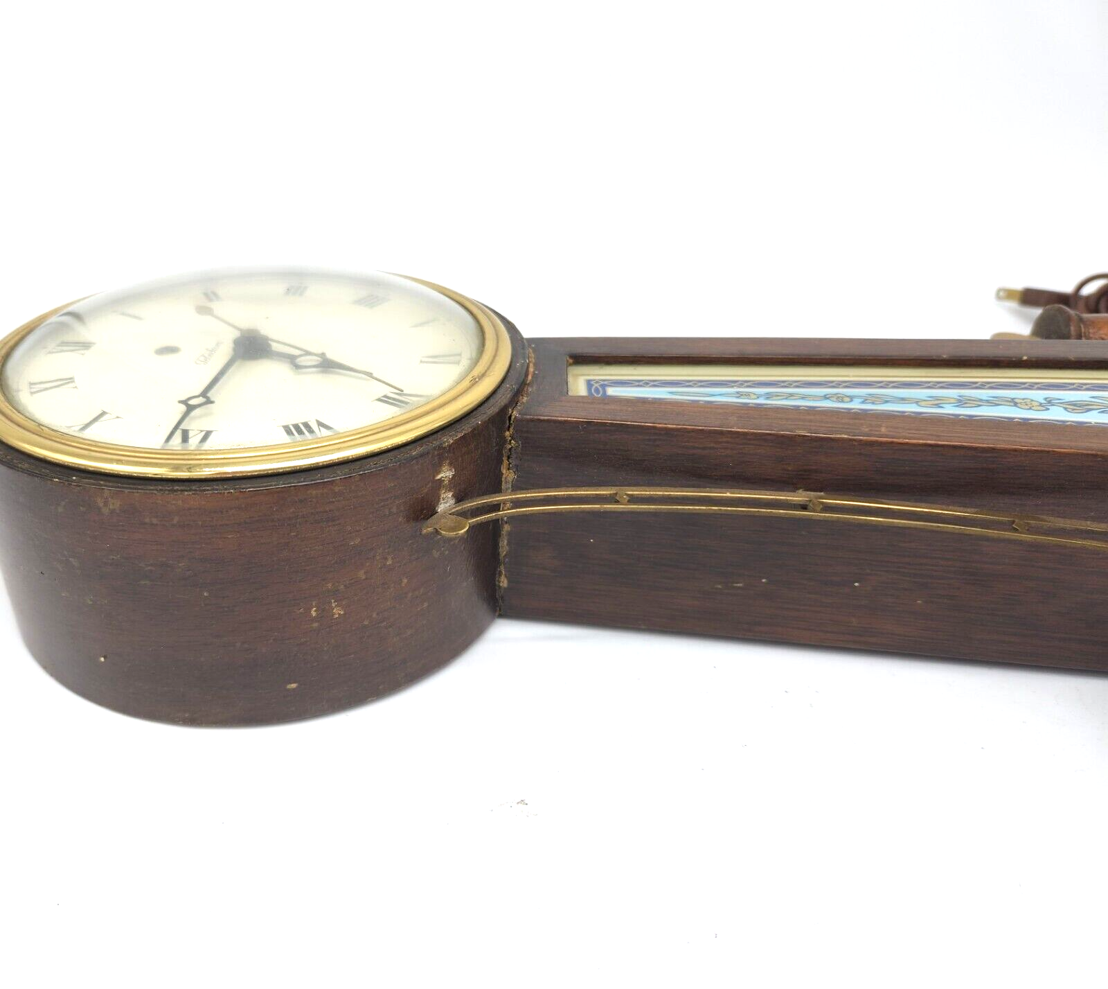 Vintage Warren Telechron Ashland Mass USA Electric Clock Banjo Eagle ...