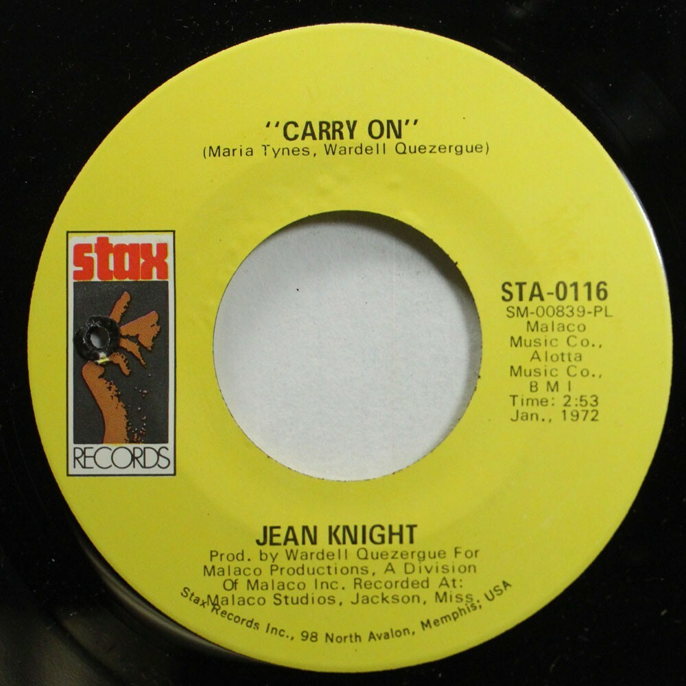 Soul 45 Jean Knight - Call Me Your Fool (If You Want To) / Carry On On ...