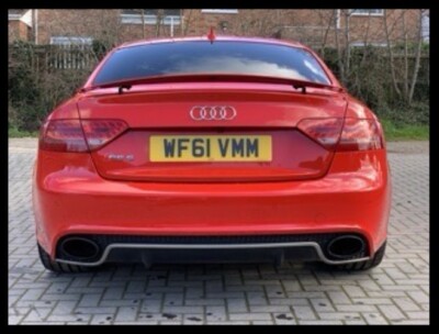 2010-2016 AUDI A5 RS5 REAR BUMPER COMPLETE MISANO RED LZ3M 8T3 W/SPORTS ...