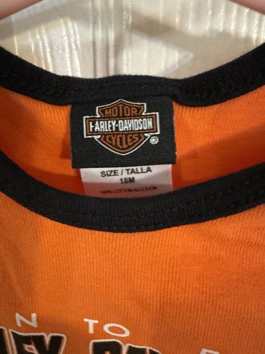 Harley Davidson One Piece Baby Boy 18M Body Suit Unisex Born To Ride ...