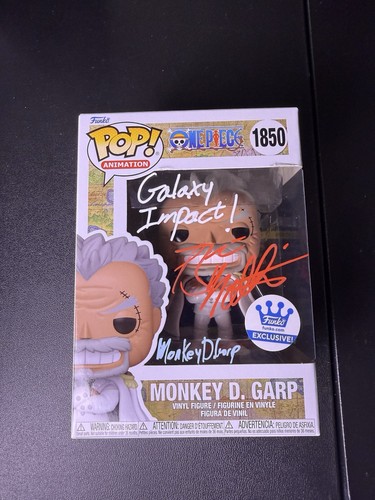 Signed One Piece Monkey D. Garp Funko Exclusive #1850 signed Funko pop ...