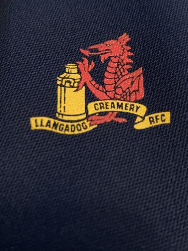 Llangadog Creamery Rugby Union Tie Navy Blue Logo Polyester | eBay UK