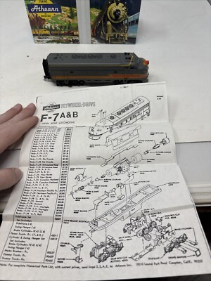 Athearn 3217 HO Scale F7A Super Power Milwaukee Road # 2376 Locomotive ...