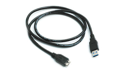 1m USB 3.0 Black Cable 4 WD Elements Portable WDBUZG0010BBK-WESN Hard ...