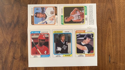 1992 Baseball Card Price Guide Monthly Uncut Sheet Wayne Gretzky Larry ...