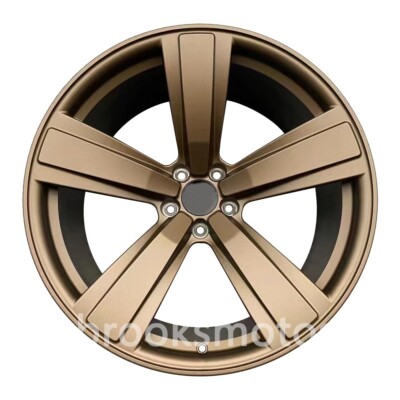 20" FORGED NEW 5 SPOKE BRONZE WHEELS RIMS FOR PORSCHE MACAN 20X9 20X10 ...