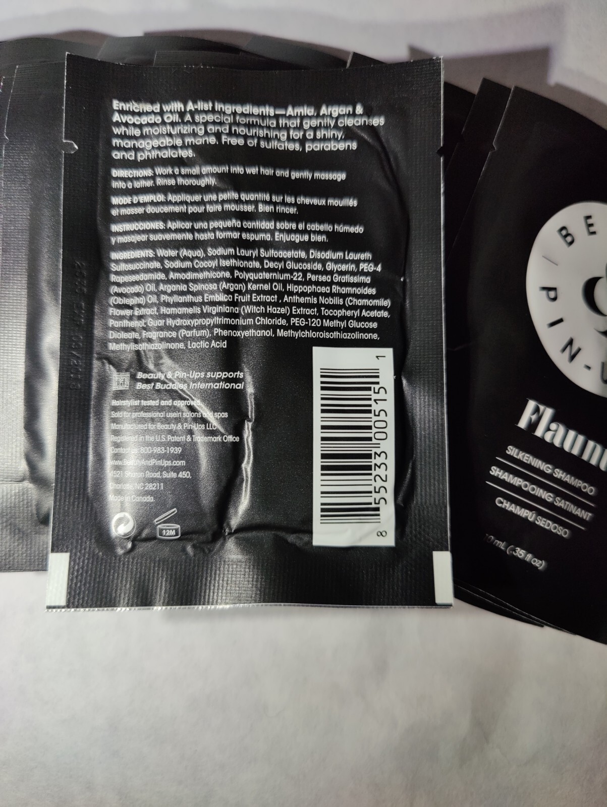 Beauty & Pin Ups Flaunt SILKENING SHAMPOO .35 oz Sachets Packets ️ ...