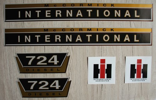 IHC / Mc Cormick Aufkleber international 724 Gold Logo Emblem Sticker ...