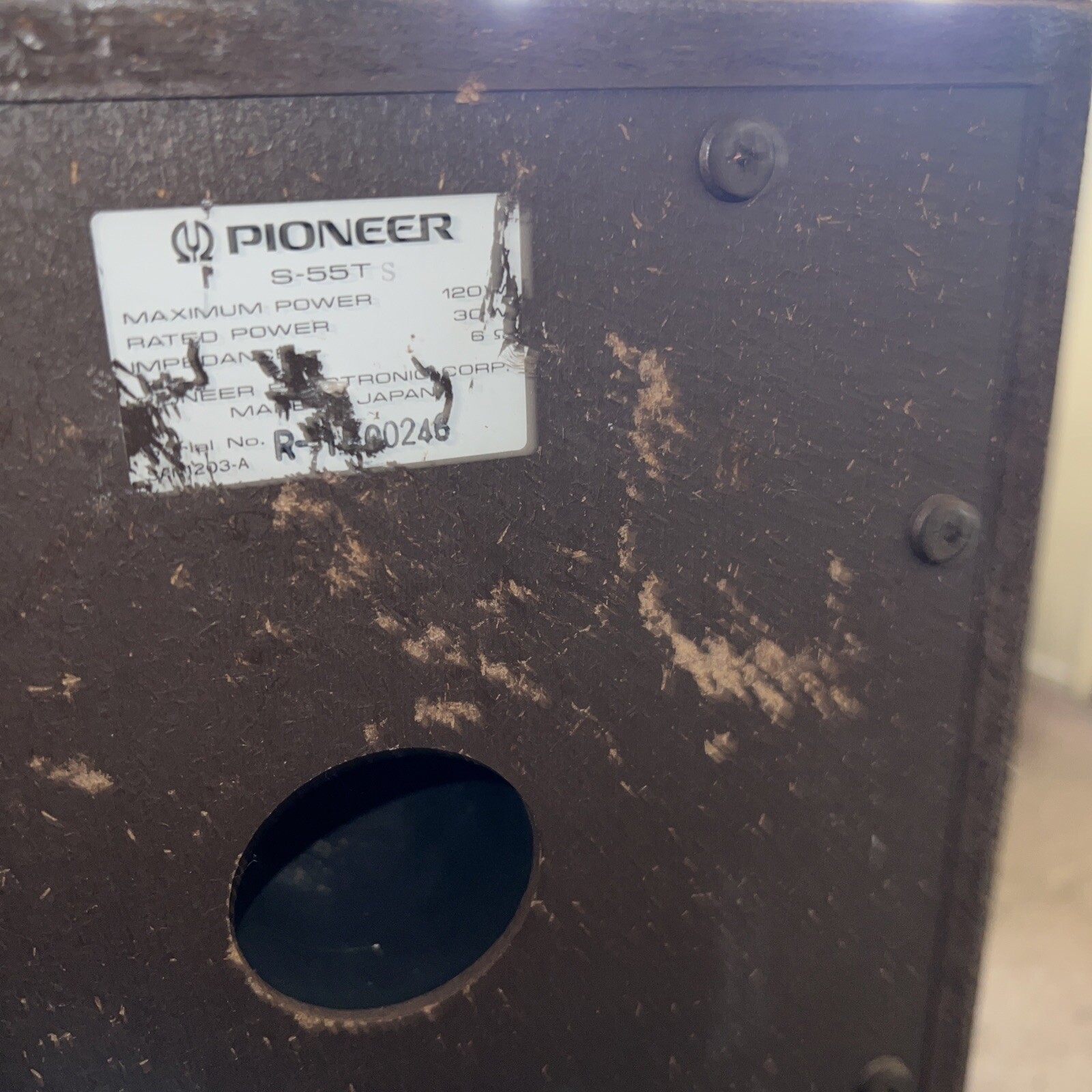 pioneer s-55t Vintage Speakers No Floor Stands Made In Japan Audiophile ...