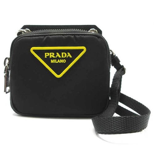 Prada Pouch PRADA Nylon Mini Pouch with Trap Diagonal Hanging 2ZD003 ...
