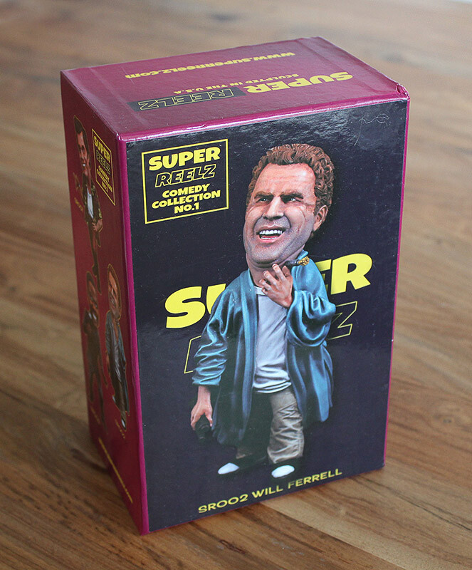 PLASTIC CELL SUPERREELZ Will Ferrell Figure Limited Edition Mini Statue ...