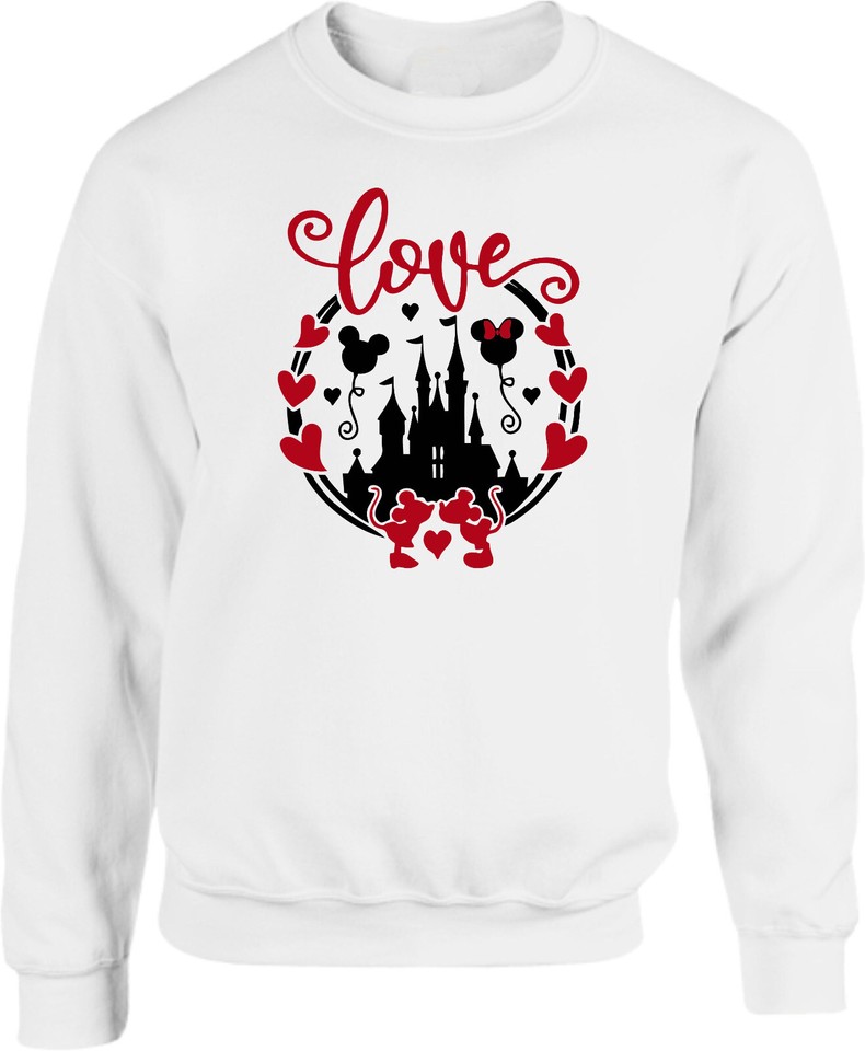 Disney Valentines Jumper, Disney Couple Sweatshirt, Mickey Minnie ...