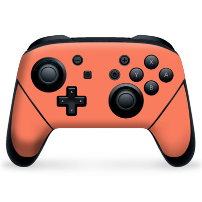 Nintendo Switch Pro Controller Skin Decal Vinyl Wrap - Solid Salmon ...
