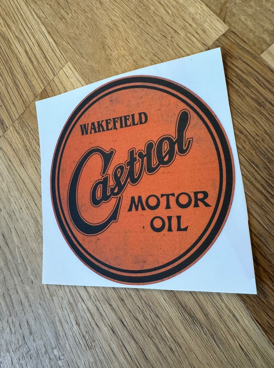 Castrol Motor Oil Sticker Decal For Quart Oil Jug Pourer | eBay UK