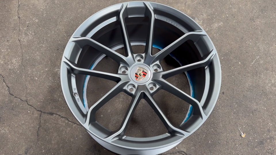 20" Lenso Blackout Forged Porsche GT4 Wheel Cayman 718 981 Boxster ...