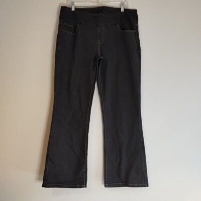 Chadwicks Women's Size 16P Grey Wide Leg Jeans | eBay
