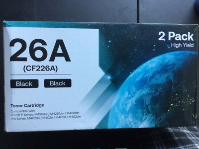 2× CF226A Ink Toner Cartridges fits HP 26A LaserJet Pro M402dn M426fdw ...