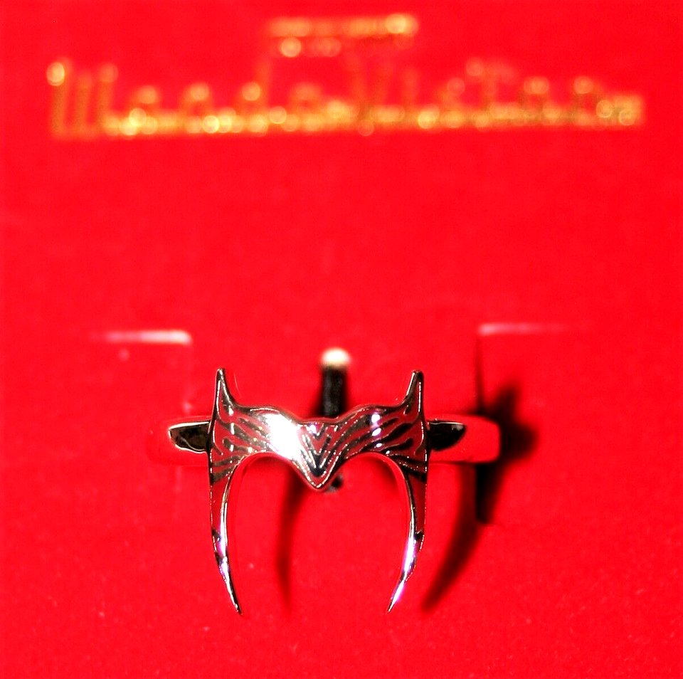 Marvel Wanda Vision Scarlet Witch Mask Sterling Silver Ring New NOS Box ...