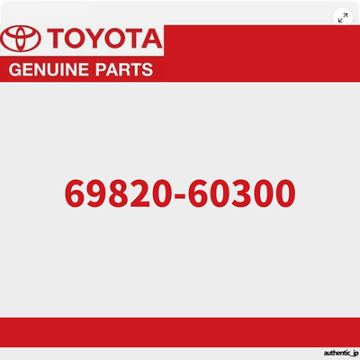 Toyota Véritable Régulateur Sub-Cpl, Avant Porte Fenêtre,LH 69820-60300 ...