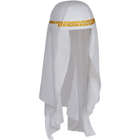 ARABIAN SHEIK COSTUME HAT HEADPIECE DESERT PRINCE ARAB SULTAN KEFFIYEH ...