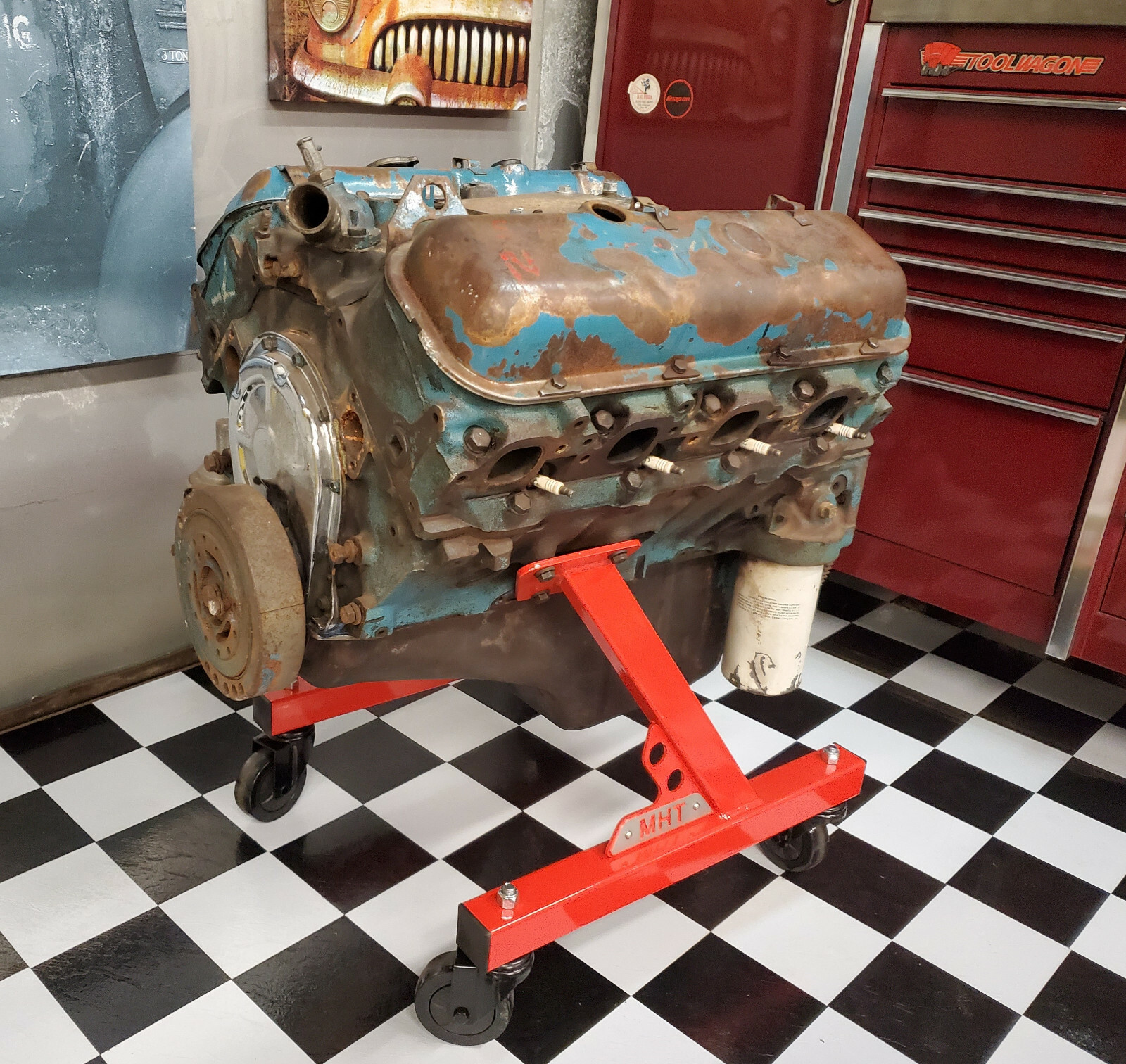 Engine Stand, Cart, Cradle, for Chevy SBC & BBC 283 305 327 350 396 402 ...