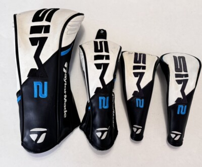 *Taylormade SIM 2 (Driver, Fairway & 2 Hyb) HeadCovers 4pc “SET” Good ...
