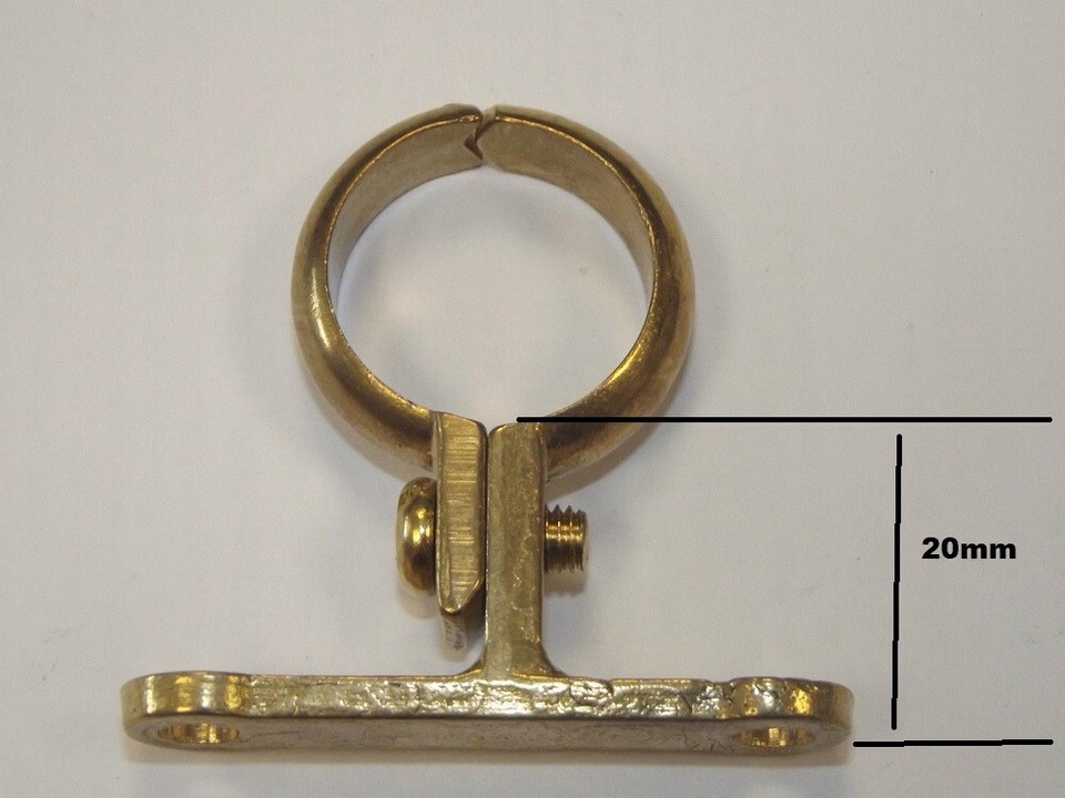22mm Pipe Bracket, Brass for wall Etc, Split Tube Clamp, School Board ...