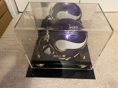 Sidney Rice Autographed Mini Helmet With Display Case Minnesota Vikings ...
