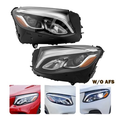 LH&RH LED Headlight Assembly For 2016-2019 Mercedes GLC Basic Bulbs ...