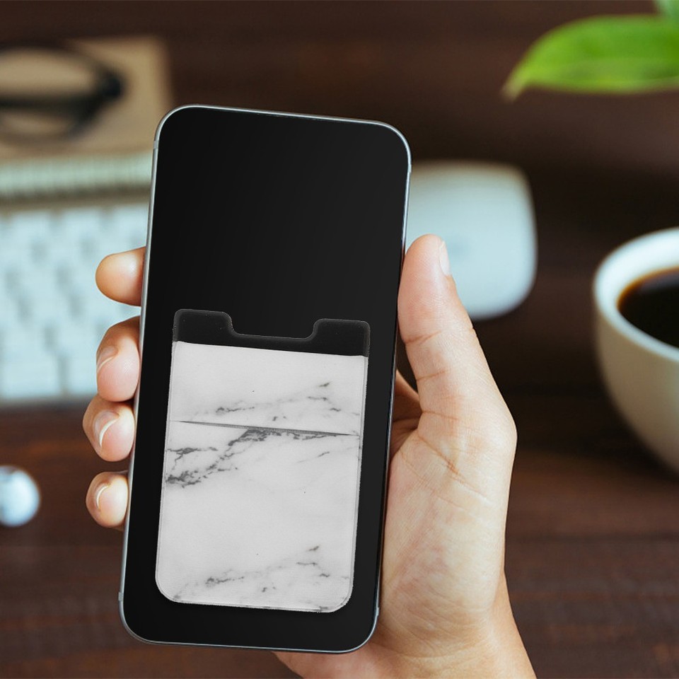 2 Pcs Phone Back Card Holder Pocket Sticker Adhesive Cards Holders ...