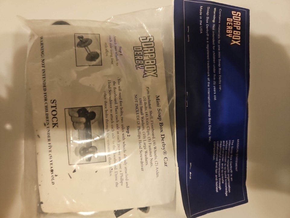 Mini Soap Box Derby Car Super Stock Kit Model Racer STEM Toy Made in ...