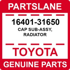 16401-75440 Toyota Cap Sub-assy Radiator 1640175440 Genuine OEM Part ...