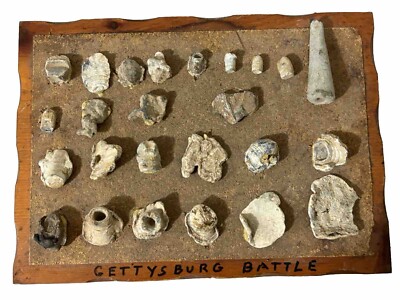 Antique Civil War Battle Of Gettysburg Old Collection Relics & Bullets ...
