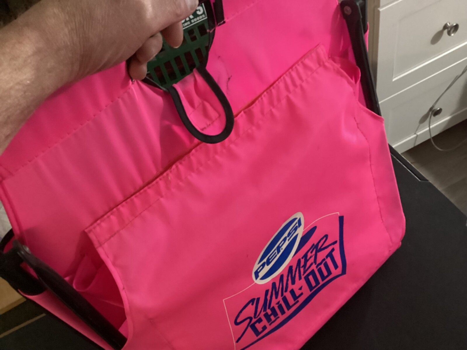 Pepsi Summer Chill Out Pink Sand Folding Beach Chair Advertising Item ...