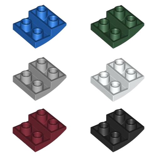 LEGO-Part 32803-Pack of 10 Pieces-Slope Curved 2x2 x 2/3 Inverted ...