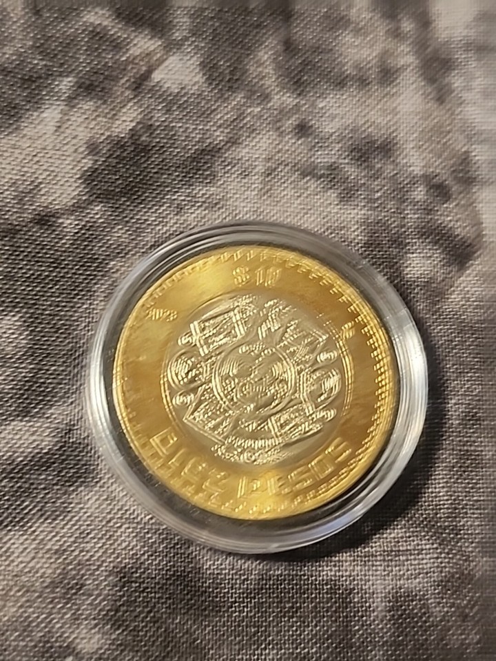MEXICO 10 PESOS COIN MONEDAS DE 10 PESOS ACRYLIC CASE INCLUDED | eBay