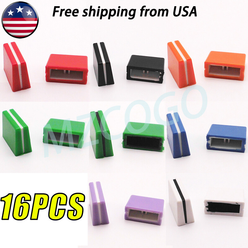 16PCS DJ Slider Fader Cross Fader Knob Caps For Pioneer DJM Mixer (8 ...