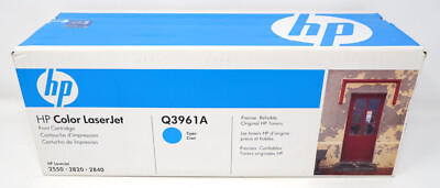 HEWLETT PACKARD HP Q3961A CYAN LASERJET TONER CARTRIDGE (2550,2820,2840 ...