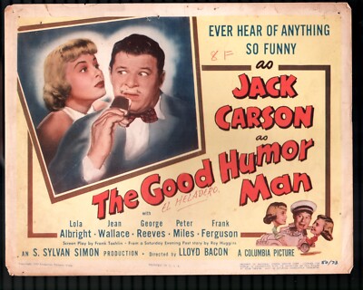 Lobby Card: Good Humor Man 11"x14" Title Lobby Card Jack Carson Lola ...